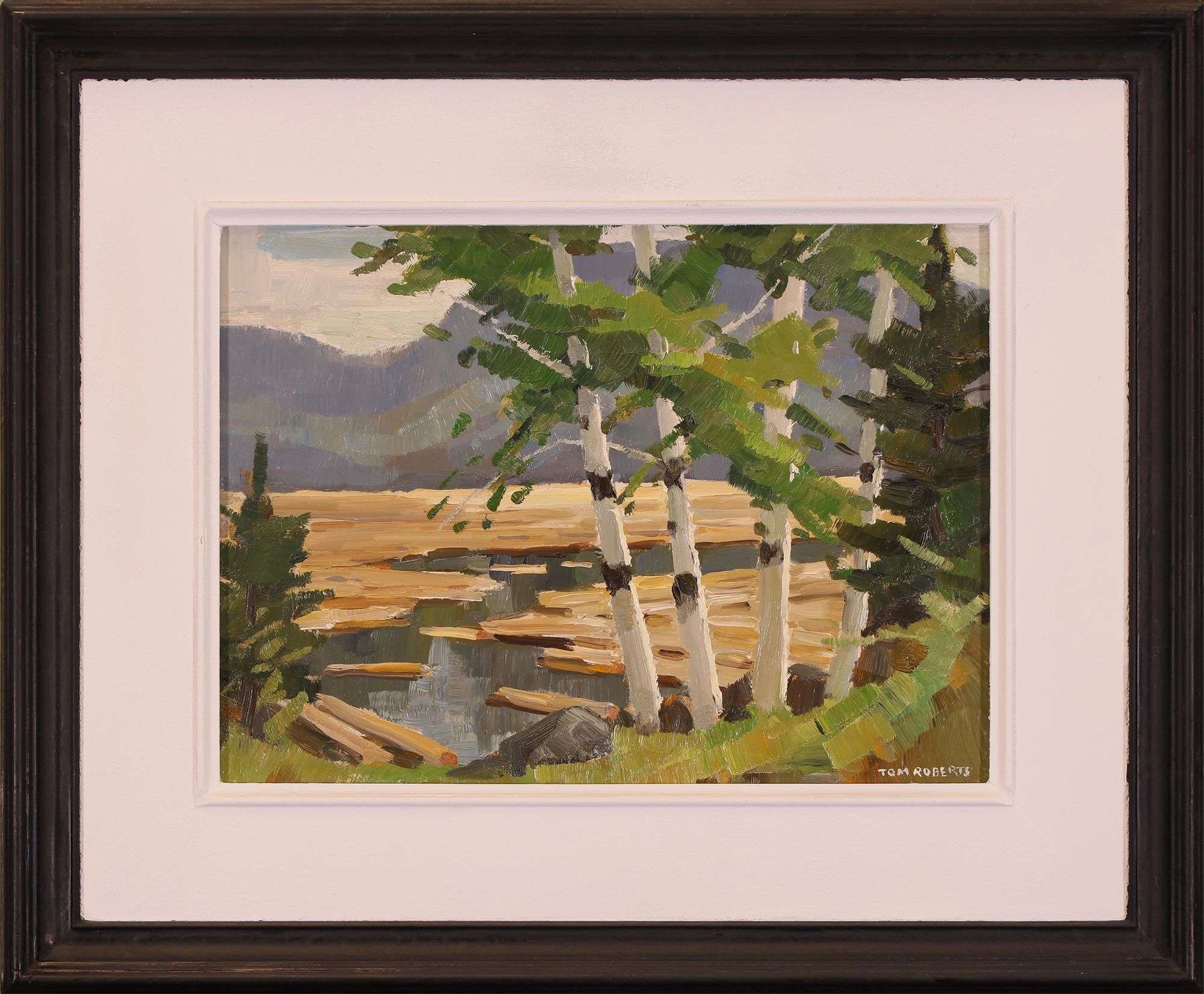 Thomas Keith Roberts | SUMMER TREES AND LOG BOOMS (2024) | MutualArt