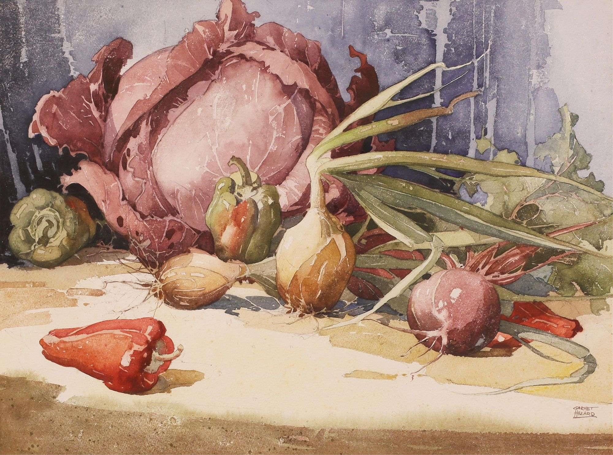 Willam Garnet Hazard | STILL LIFE WITH VEGETABLES | MutualArt