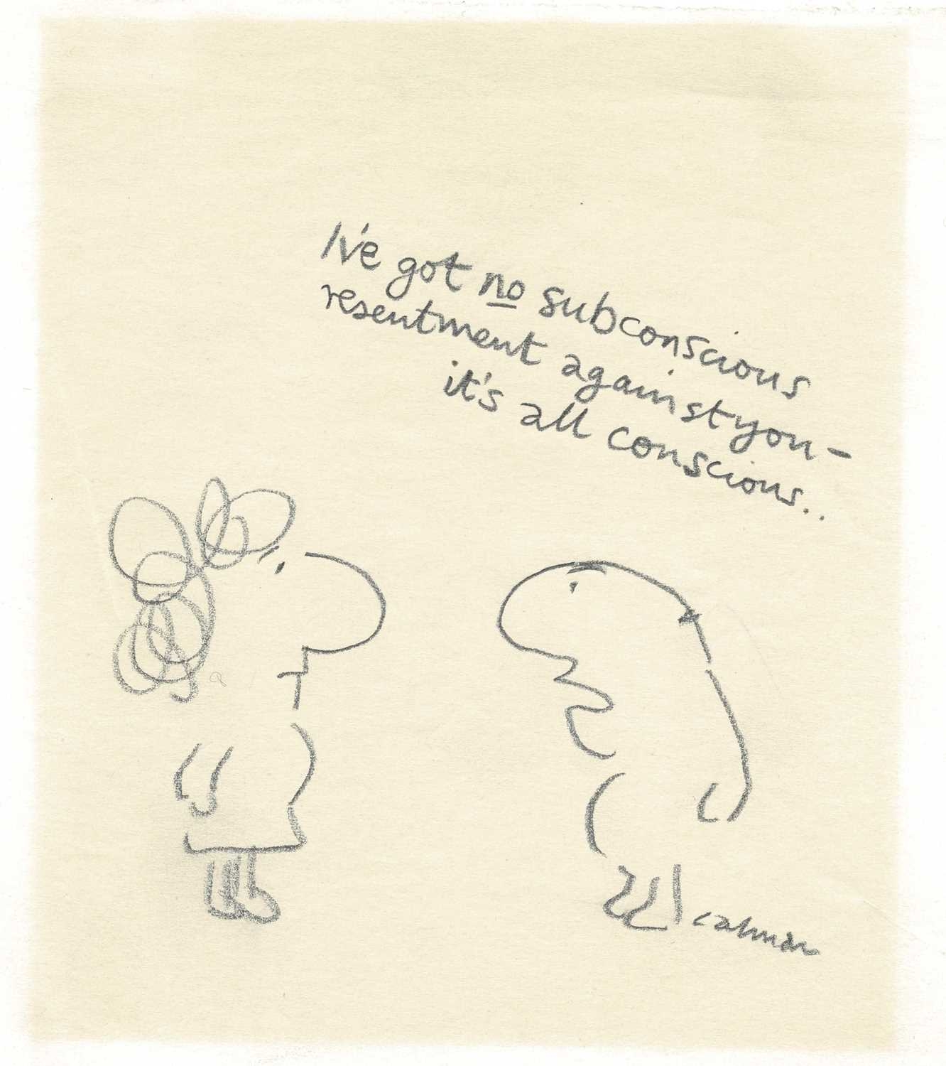 Mel Calman | I'VE GOT NO SUBCONSCIOUS | MutualArt