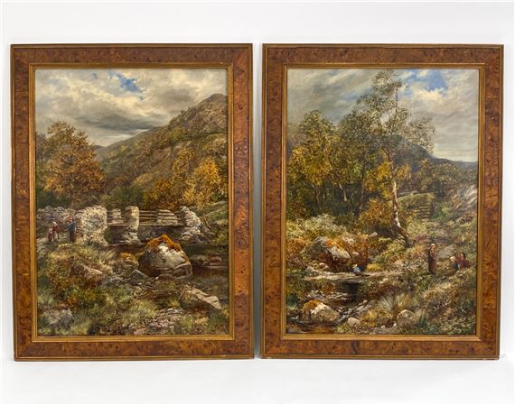 James T. Callowhill | PAIR OF JAMES CALLOWHILL, BRITISH (1838-1917) O/C ...