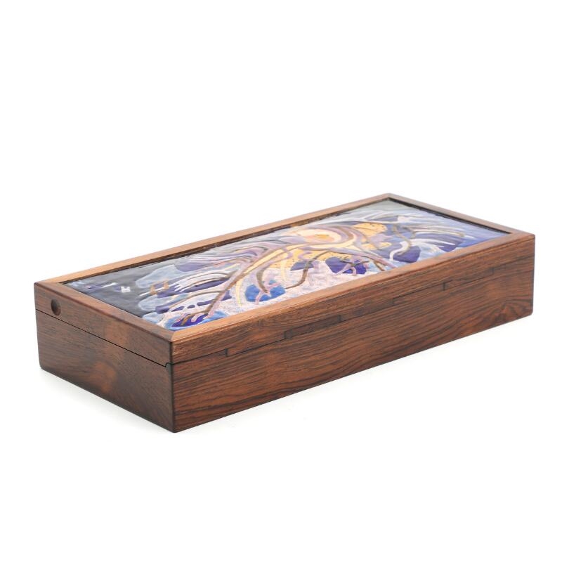 Maria Victor | A rectangular Brazilian rosewood box | MutualArt