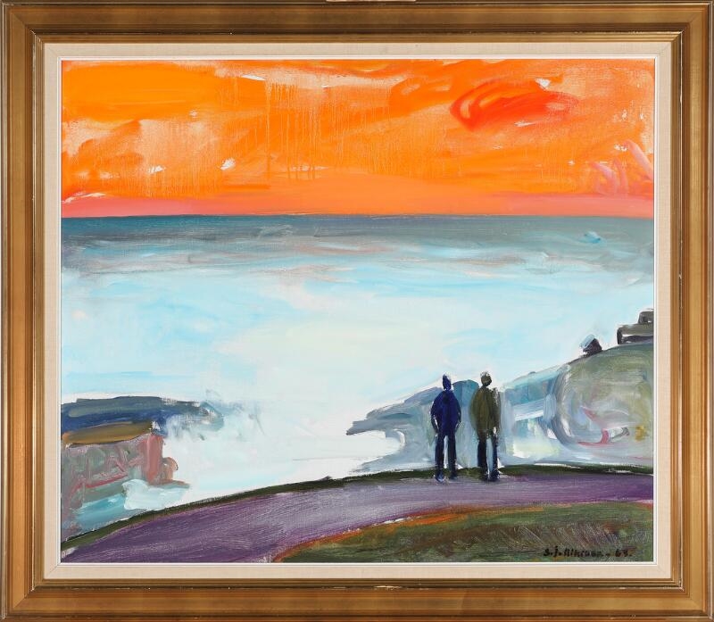 Sámal Elias Frederik Joensen-Mikines | Sunset over the sea | MutualArt