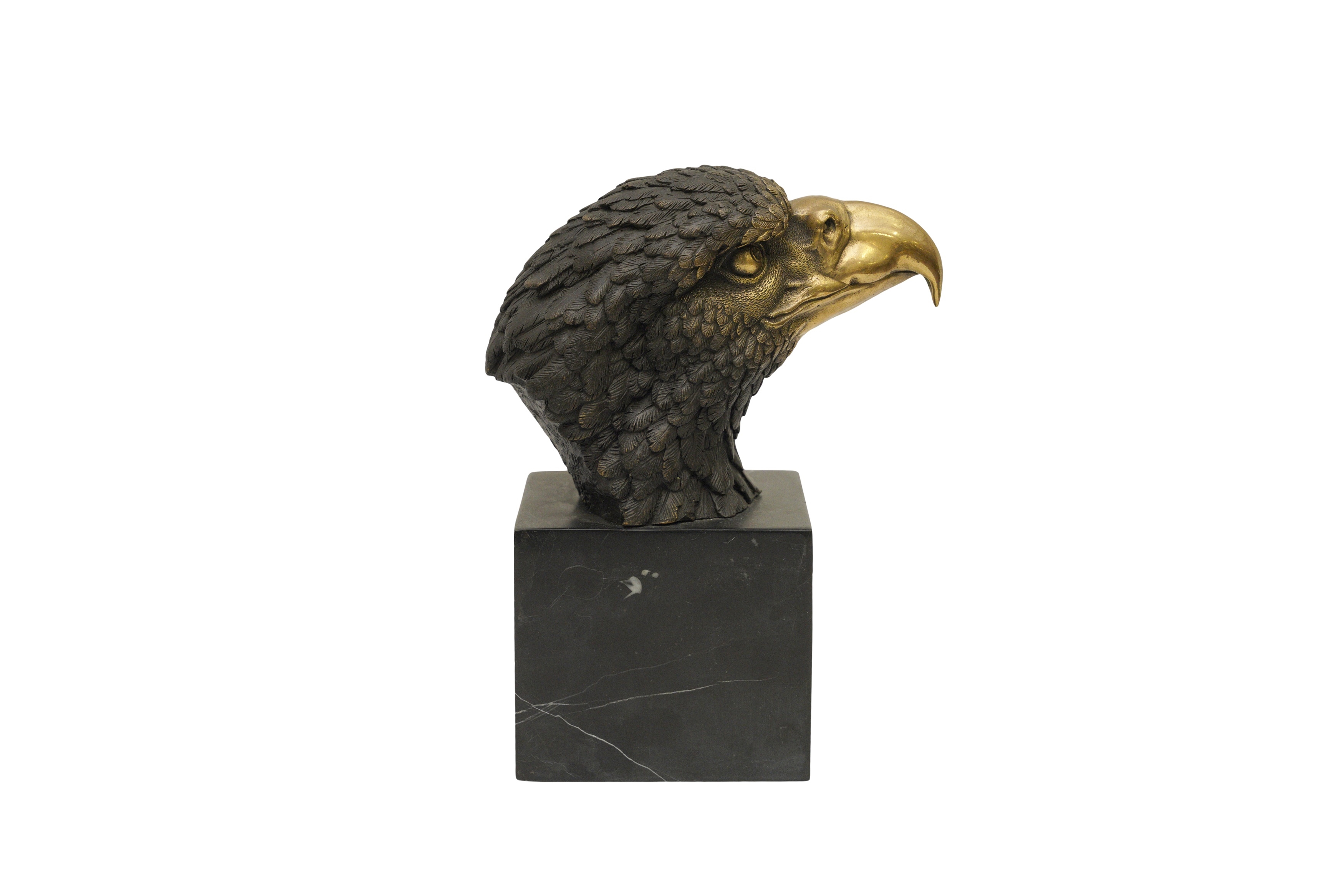 Archibald Thorburn | A GILT BRONZE EAGLE HEAD SCULPTURE | MutualArt