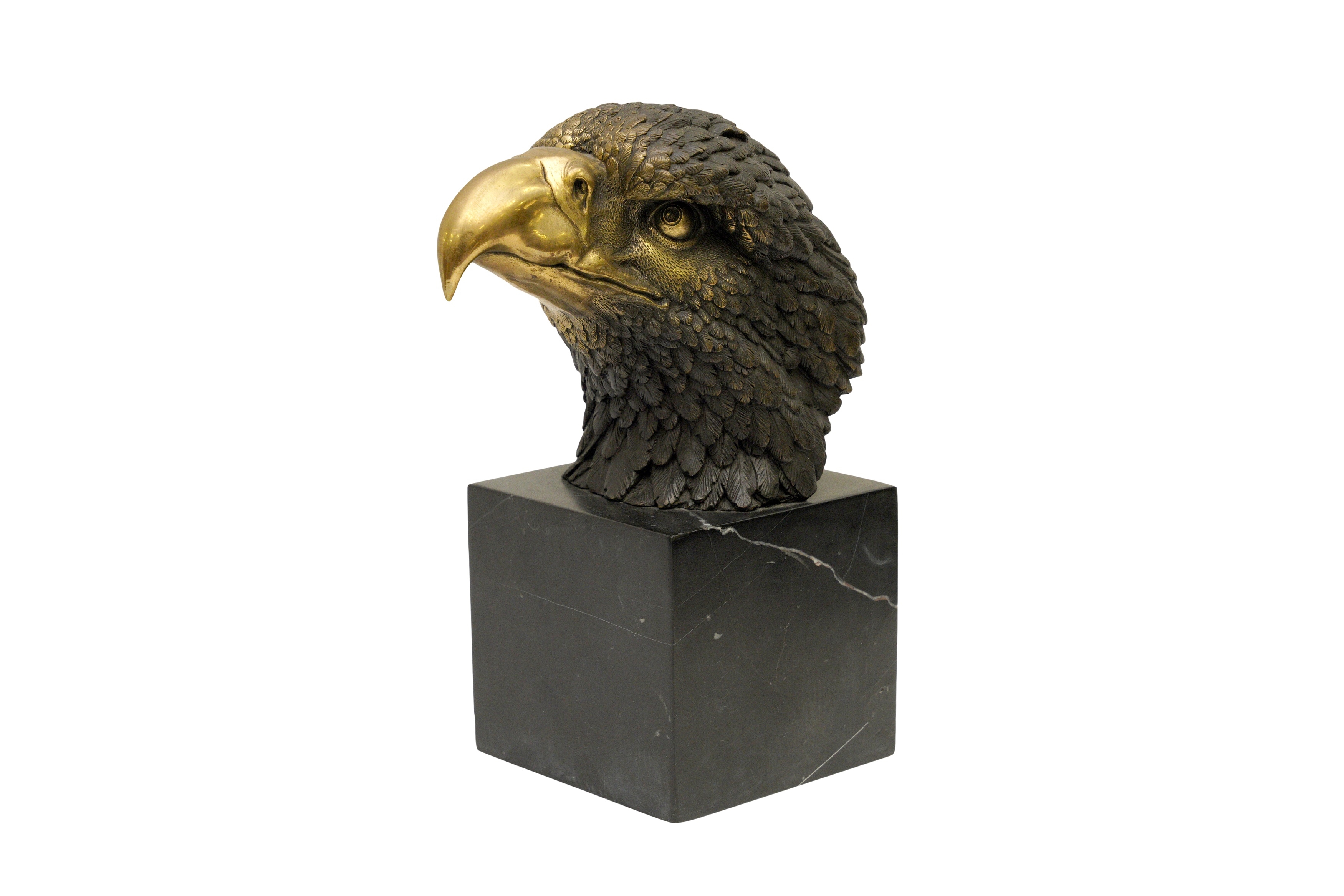 Archibald Thorburn | A GILT BRONZE EAGLE HEAD SCULPTURE | MutualArt