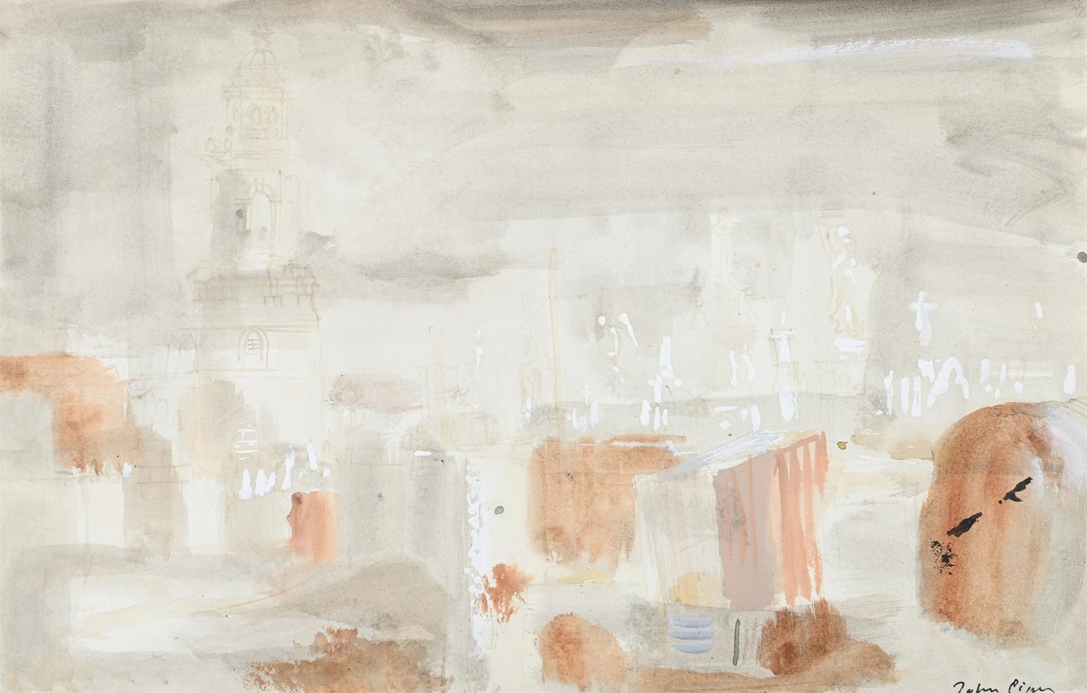 John Piper | ST. GEORGE'S CHURCHYARD, PORTLAND | MutualArt