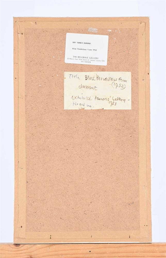 Roy Turner Durrant | BLUE PENDULOUS FORM (1952) | MutualArt