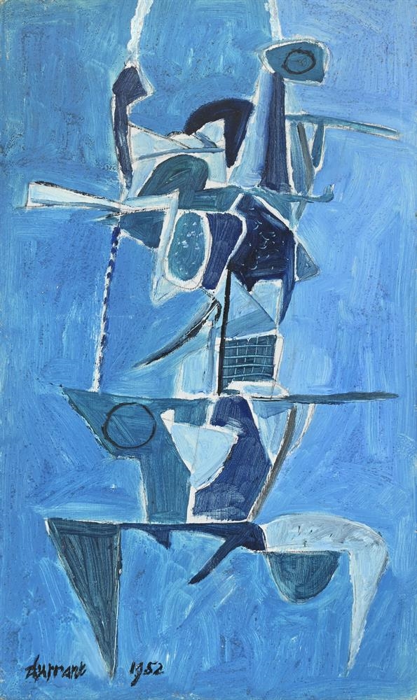 Roy Turner Durrant | BLUE PENDULOUS FORM (1952) | MutualArt