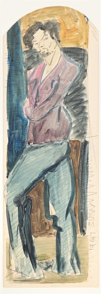 Sven Berlin | SELF PORTRAIT (1947) | MutualArt