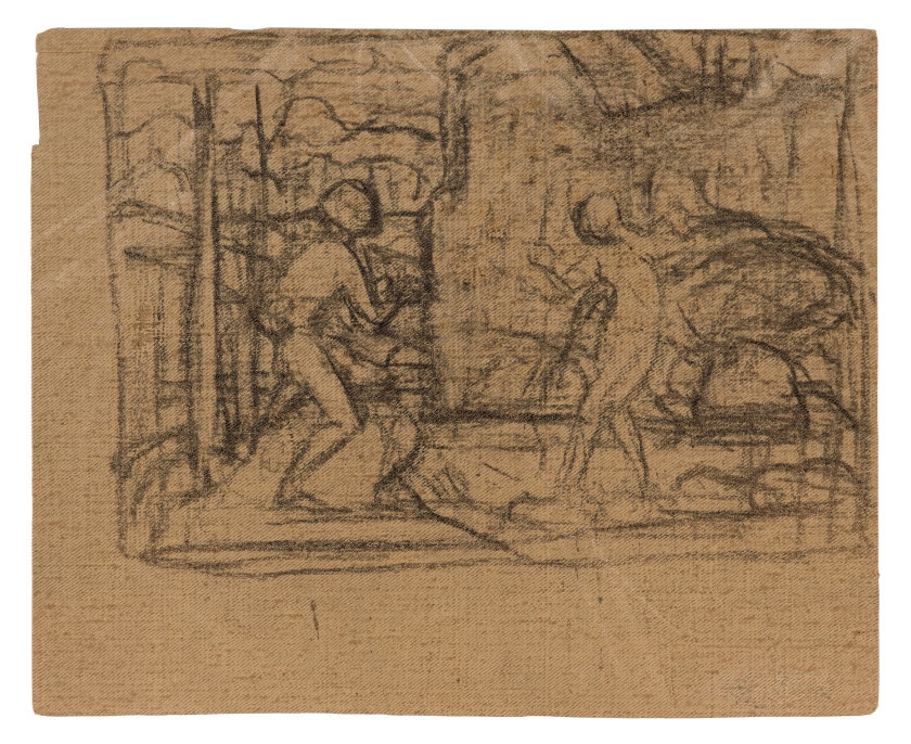 Charles Gleyre | Trois études pour 'Daphnis et Chloé passant le ...