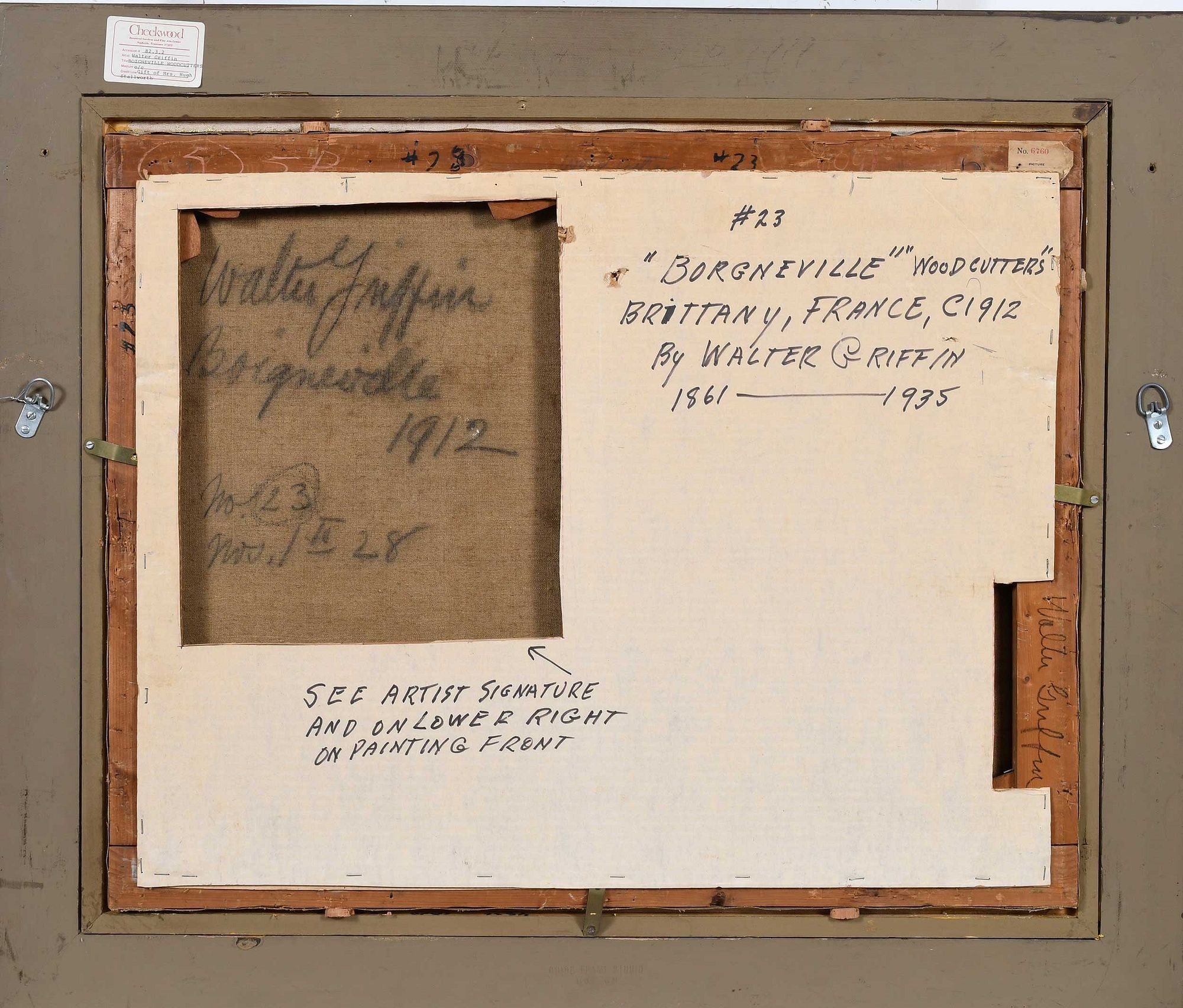 Walter Griffin | Boigneville Woodcutters | MutualArt