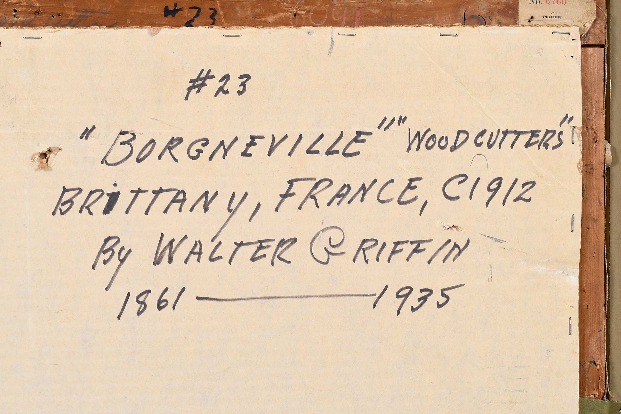 Walter Griffin | Boigneville Woodcutters | MutualArt