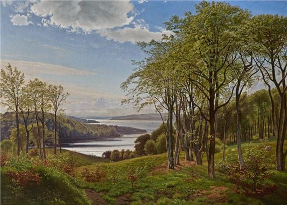 Vilhelm Kyhn | View from Hindsgavl towards Fænø and the coast of ...