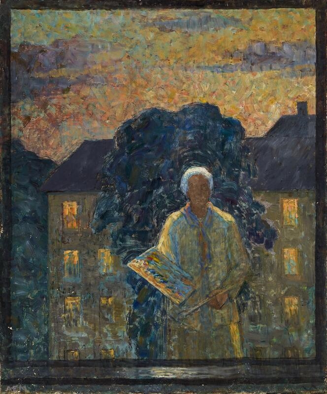 Anna Munch | Self-portrait as painter (1850 - 1950) | MutualArt