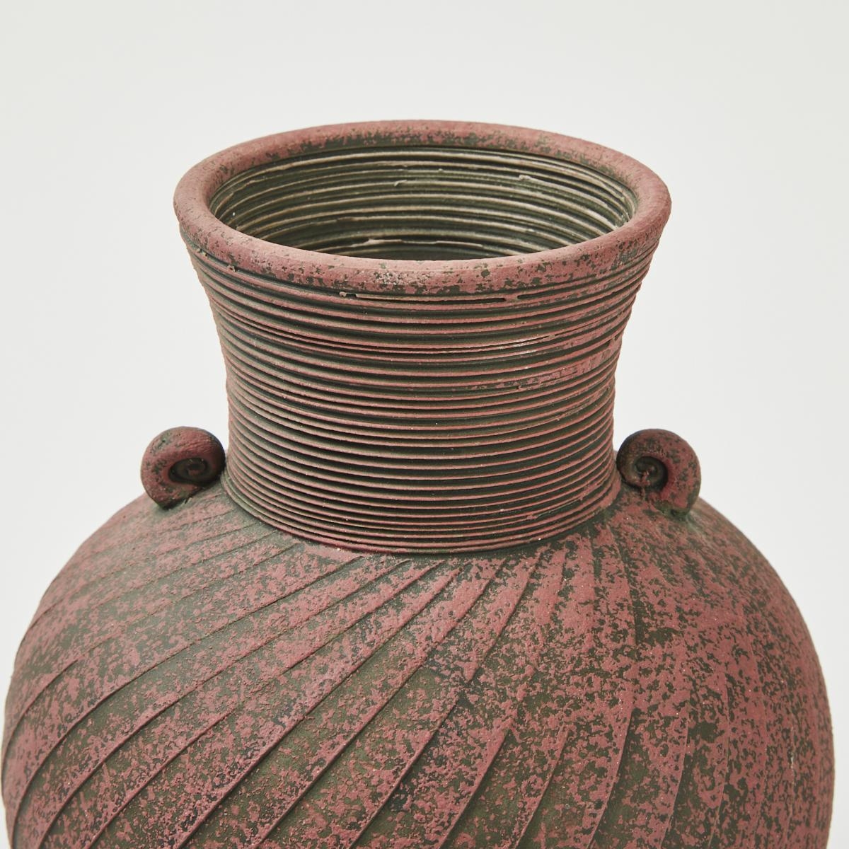 Peter Shearer | A Peter Shearer Pot with Koru Lugs | MutualArt