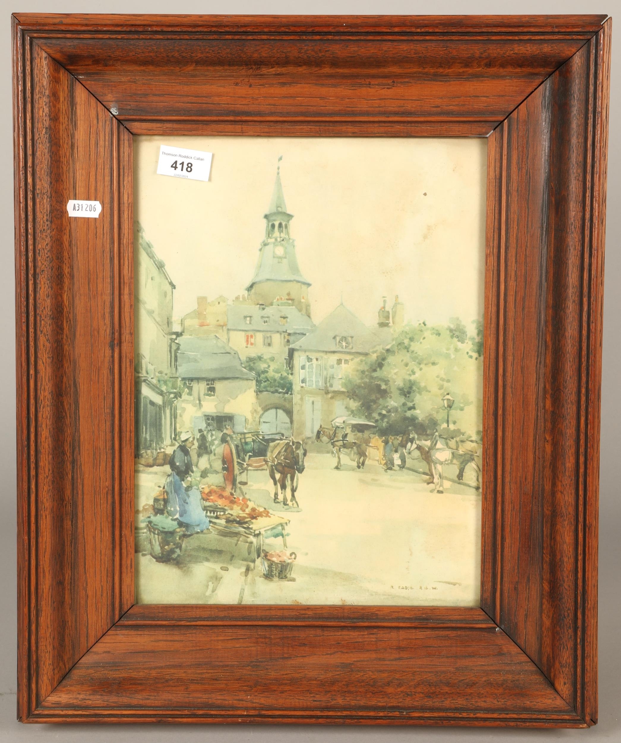 Robert Eadie | town square scene (1877) | MutualArt