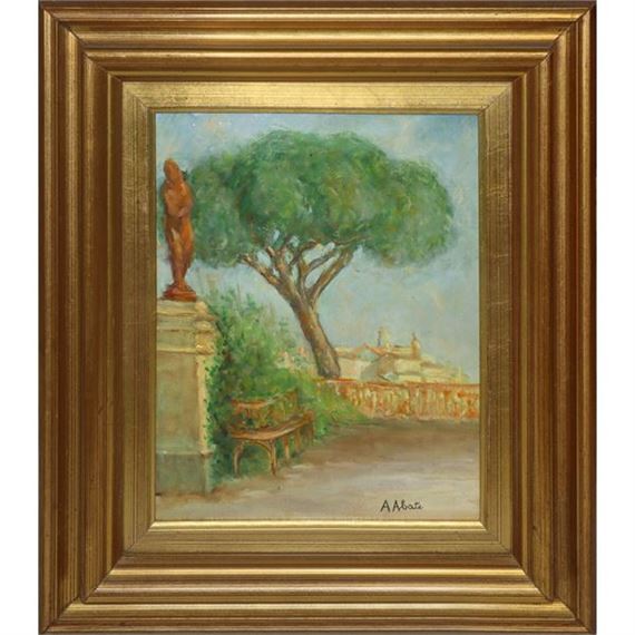 Alberto Abate | Terrace with tree with landscape view | MutualArt