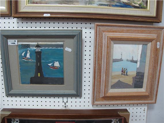 Terence Bennett | Three Girls At Whitby | MutualArt