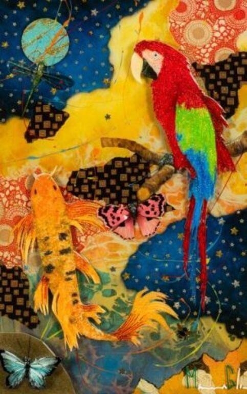 Marcus Glenn | Two Worlds of Peace, Mixed Media by Marcus Glenn | MutualArt