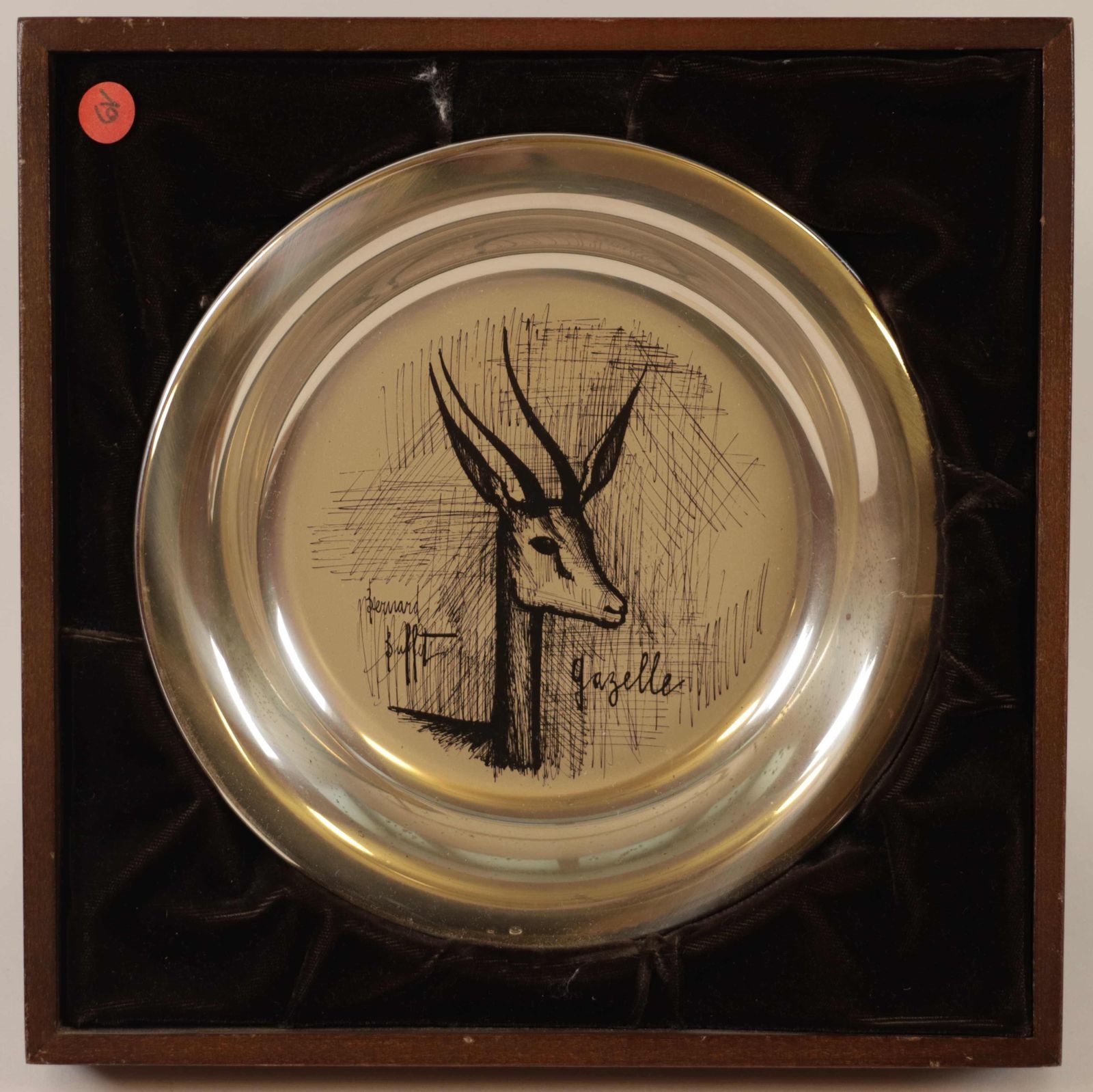Bernard Buffet | Bernard BUFFET (1928-1999) Deux assiettes en argent à ...