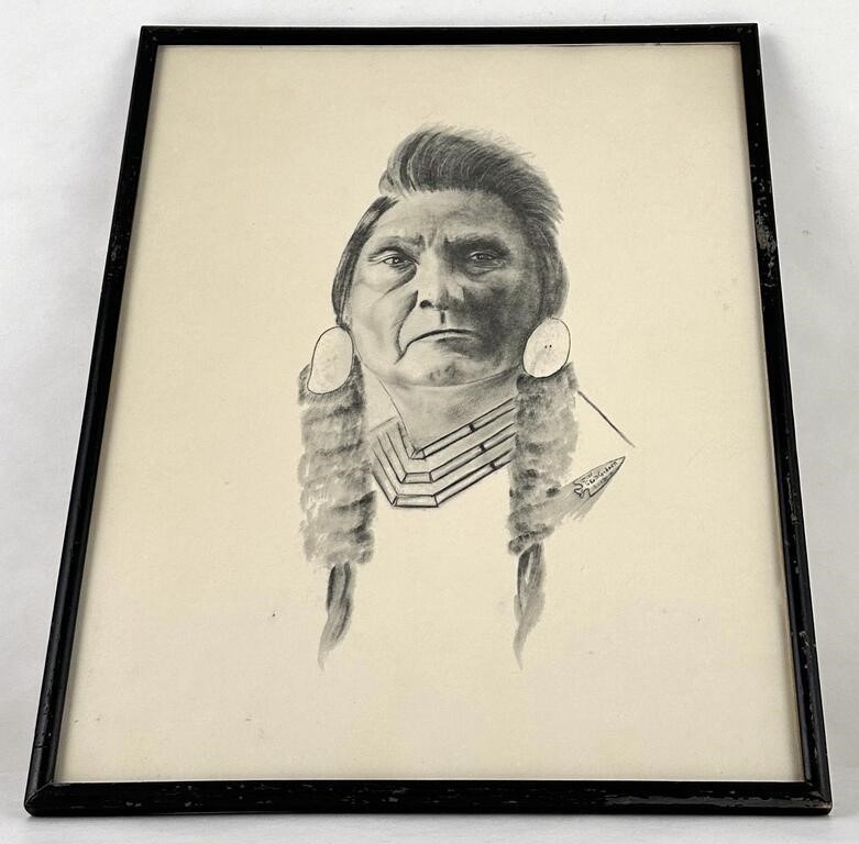 George McKee Cochran | George McKee Cochran Indian Drawing | MutualArt