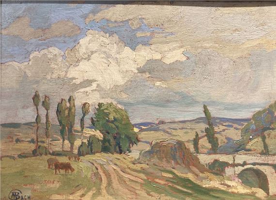 Marcel Bach | Cypress landscape | MutualArt