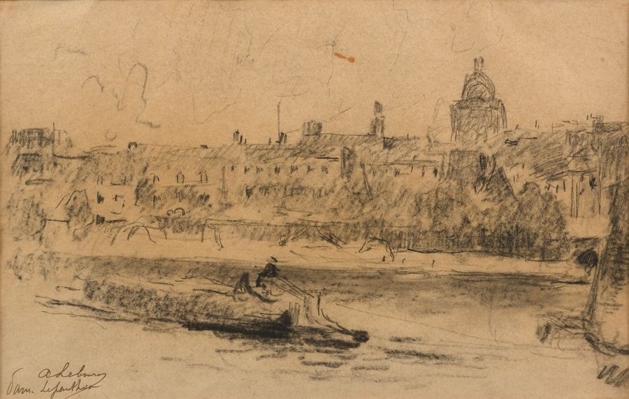 Albert Marie Lebourg | Albert Marie LEBOURG (1849-1928) Vue du Panthéon ...