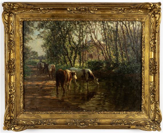 Félix Planquette | Cow by the water | MutualArt