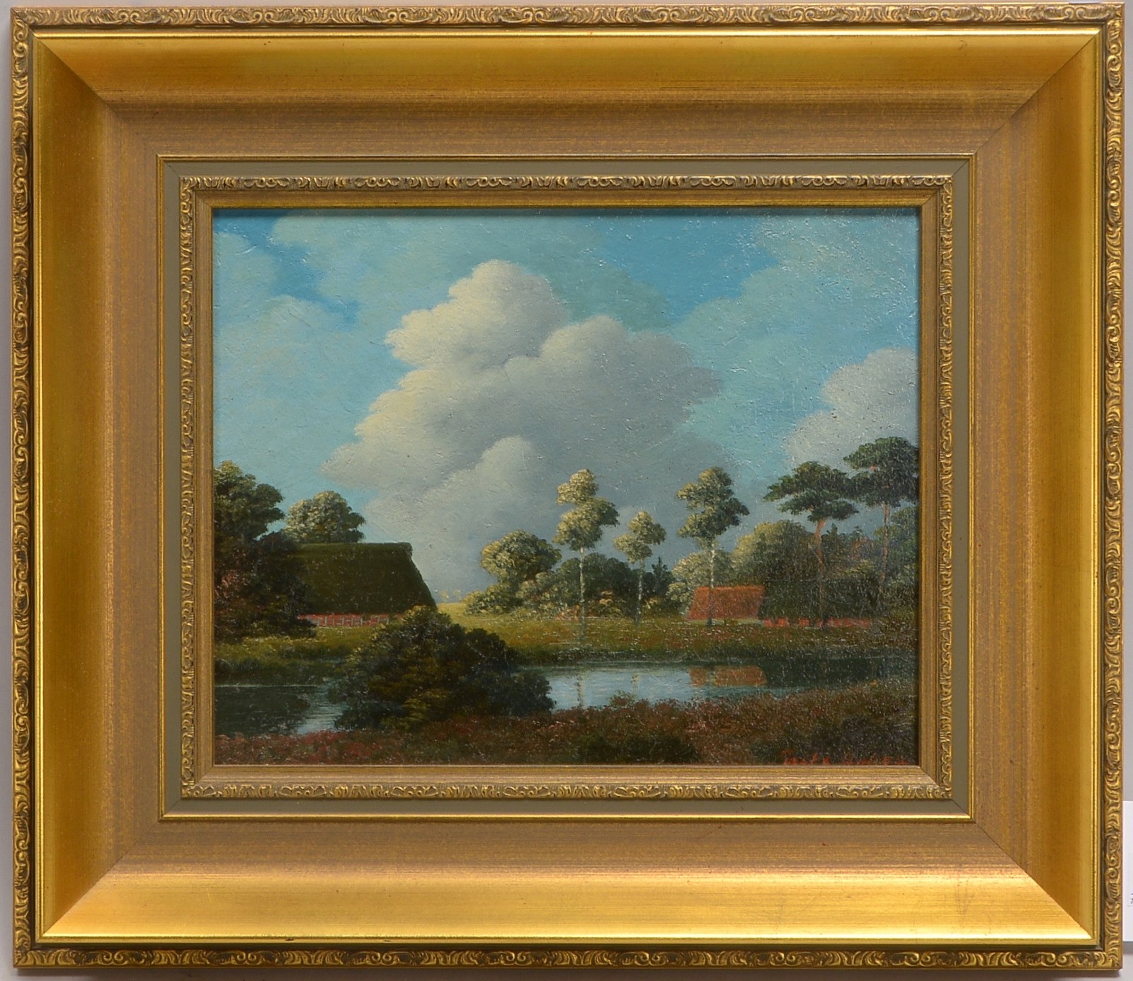Fritz Uphoff | Worpsweder Landschaft mit Katen | MutualArt