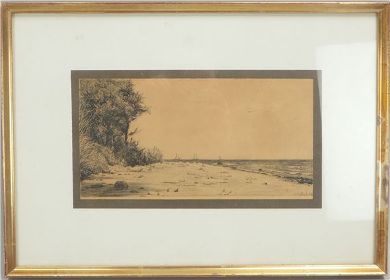 Carl Bloch | Bewaldetes Ufer (1883) | MutualArt