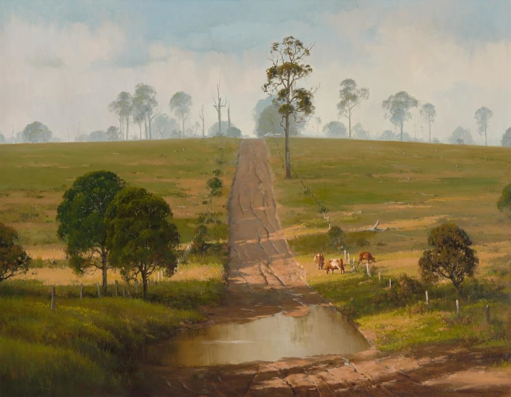 Les Graham | LES GRAHAM (1934 - ) - Sun Shower, Crotty's Lane, Yarravel ...