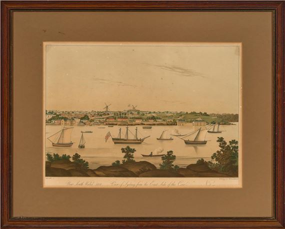 John Eyre | NSW in 1810 - View of Sydney from the East Side of the Cove ...
