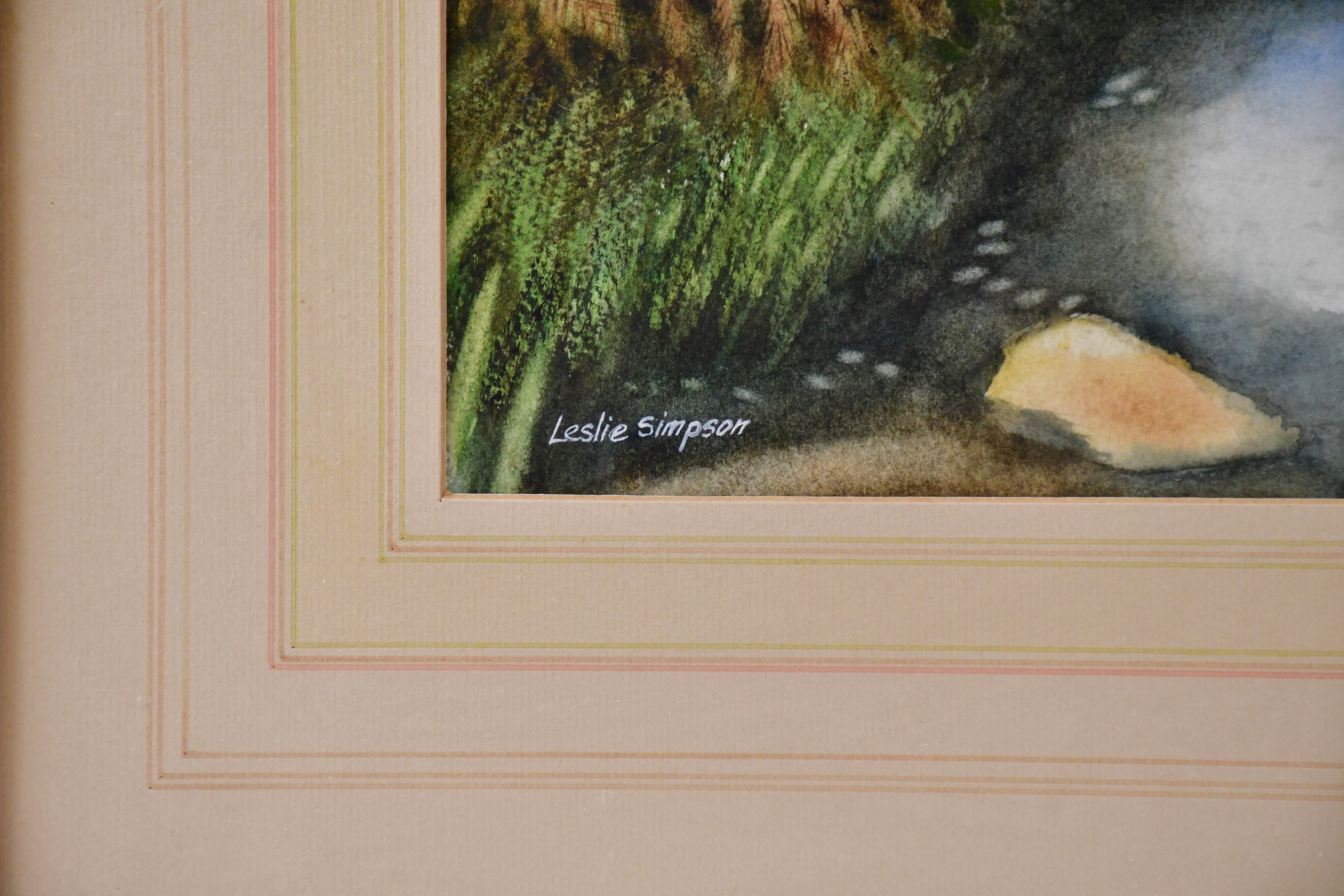 Leslie Simpson | maiden sitting on a bridge | MutualArt