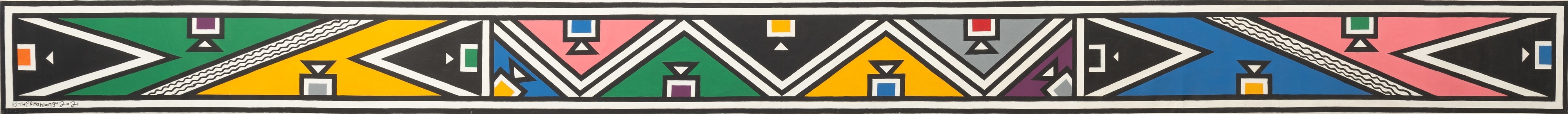 Esther Mahlangu | Inyoka (2021) | MutualArt