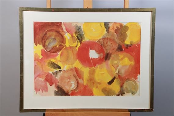 Ernst Wilhelm Nay | Gelb-Zinnober (1959) | MutualArt