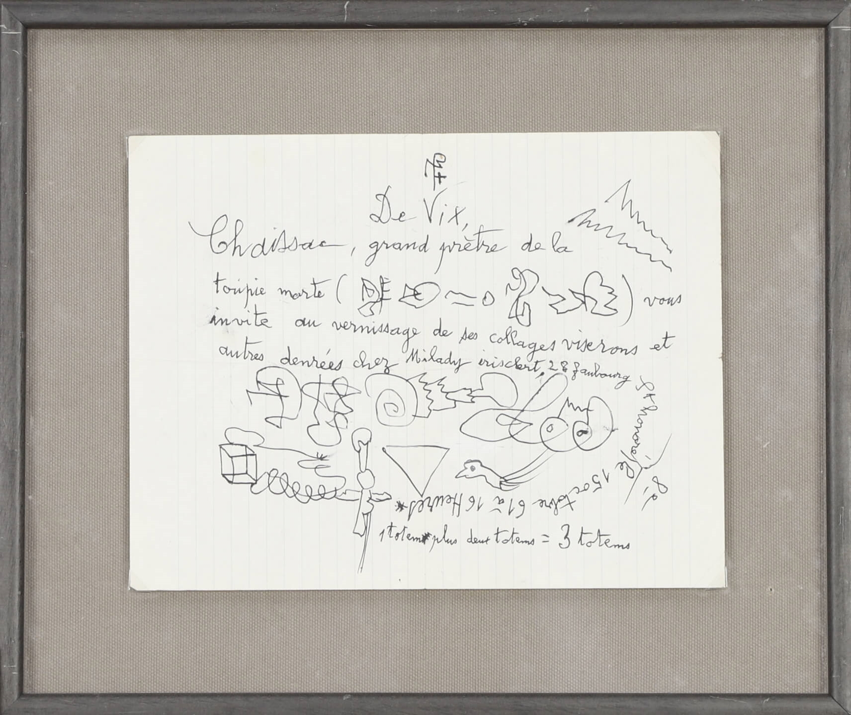 Gaston Chaissac | Composition SS AVE (1963) | MutualArt