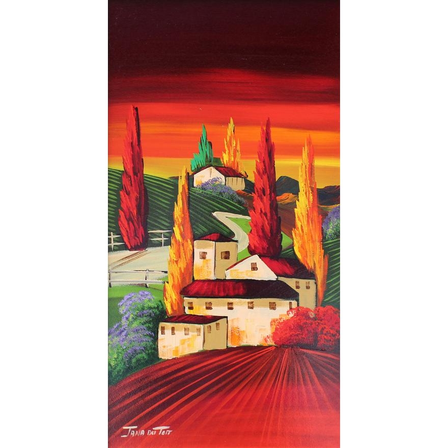 Jana du Toit | LANDSCAPE WITH HOUSES | MutualArt