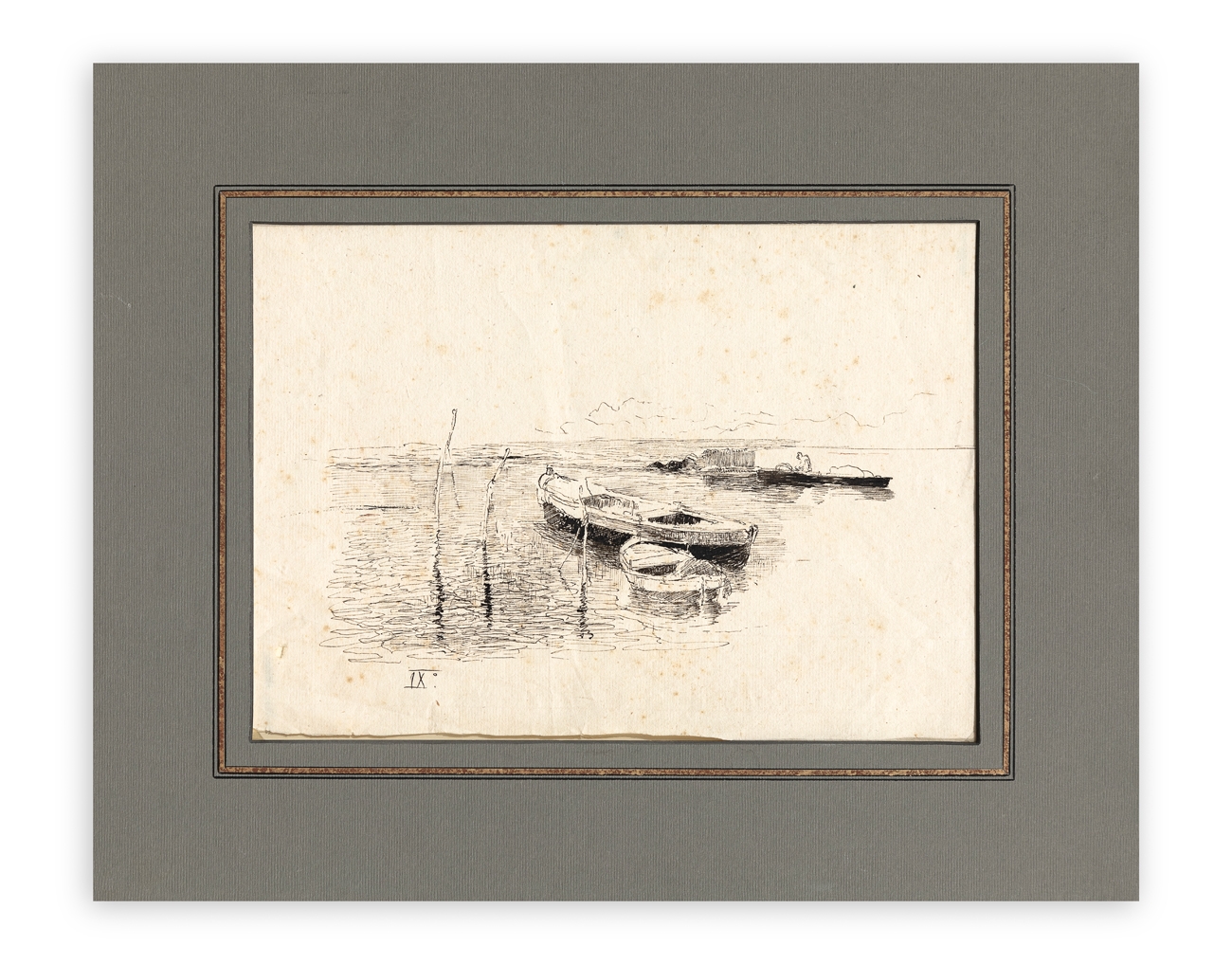 Luigi Nono | Senza Titolo (Barche nella laguna | MutualArt