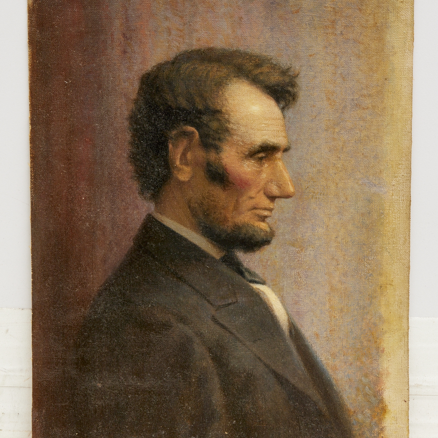 Allen Tupper True | two detailed portraits of Abraham Lincoln in ...