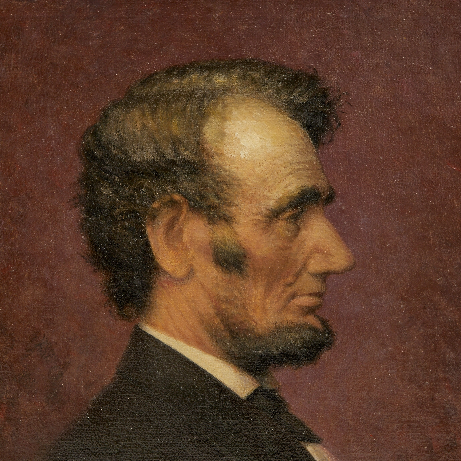 Allen Tupper True | two detailed portraits of Abraham Lincoln in ...