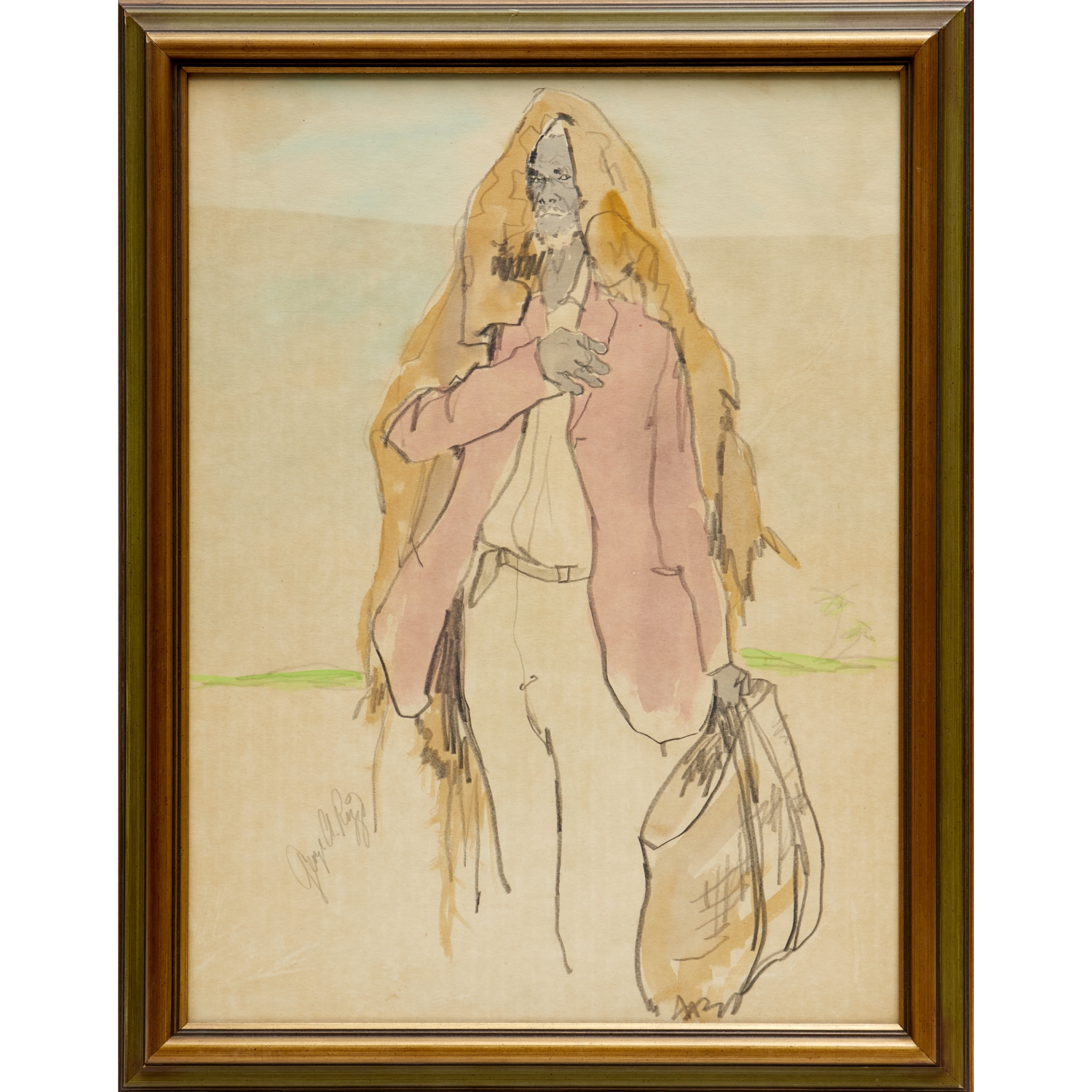 George Rizzo | Watercolor and graphite on paper (1922) | MutualArt