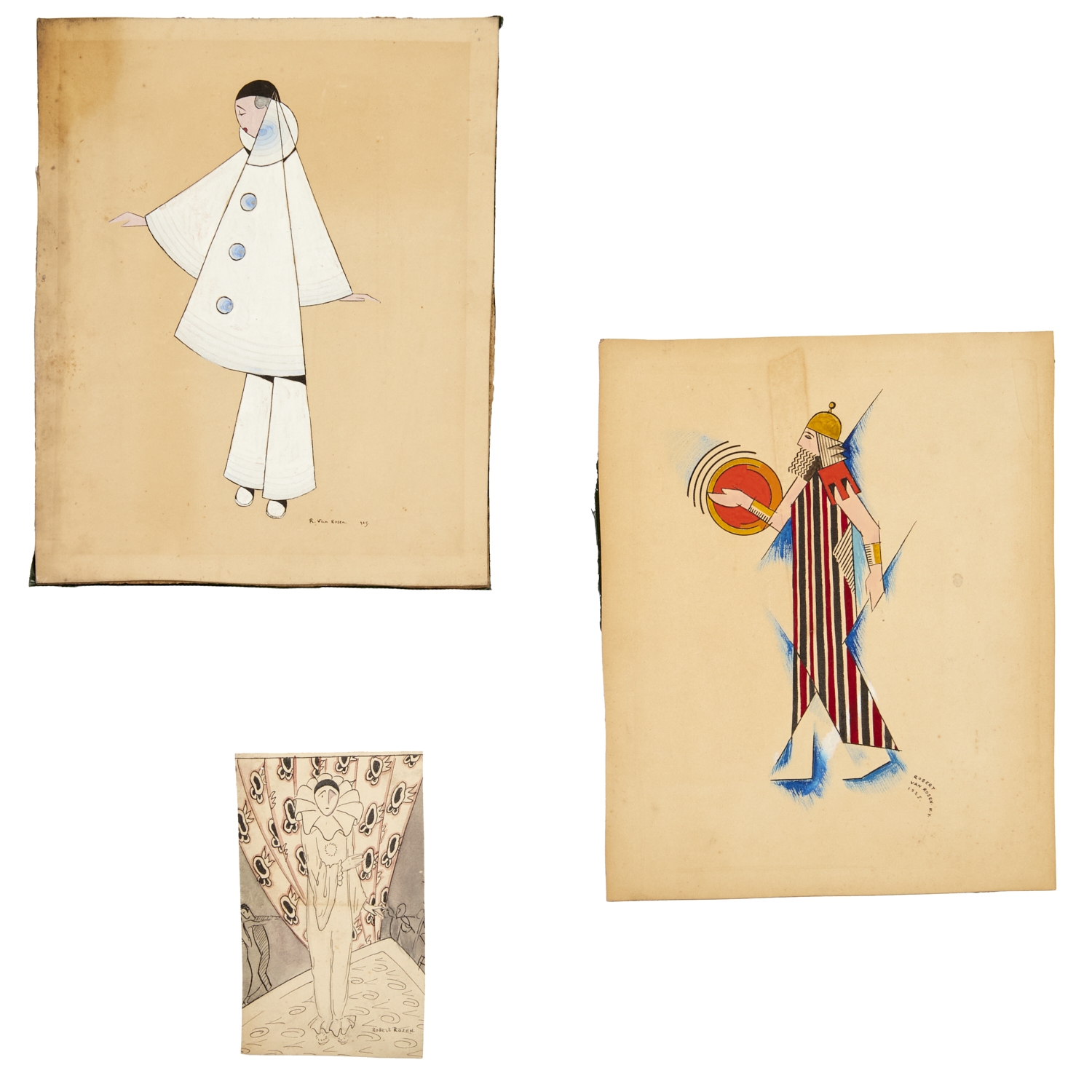 Robert Van Rosen | ink and gouache on board and paper (1925) | MutualArt