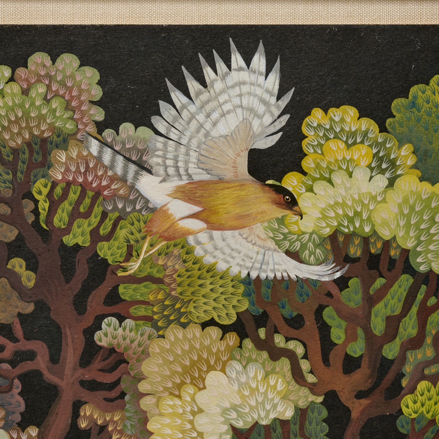 Anthea Lewis | Exotic bird in flight (1948) | MutualArt