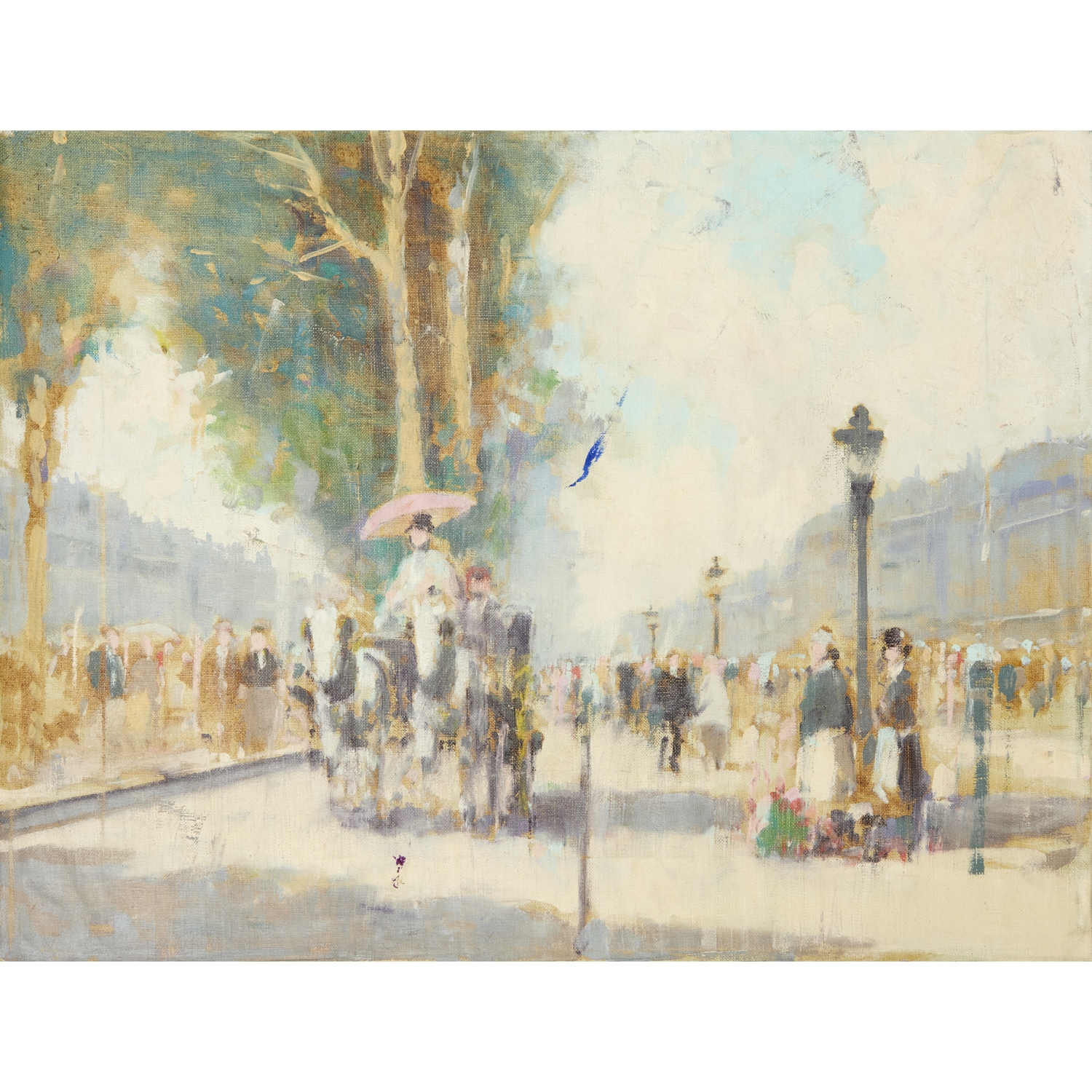 André Gisson | Paris street scenes and Portrait of a Child by the Sea ...