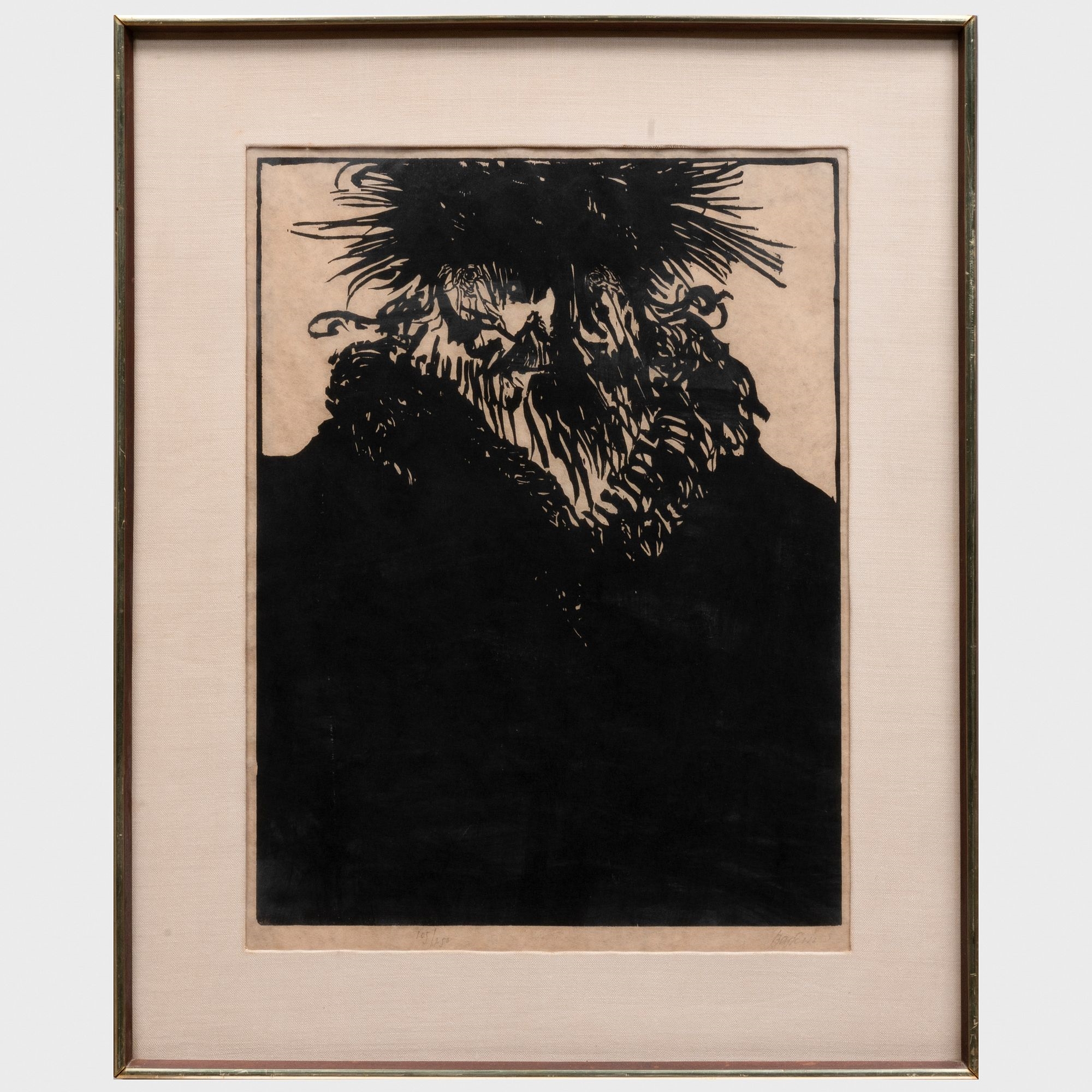 Leonard Baskin | Self-Portrait (1985) | MutualArt