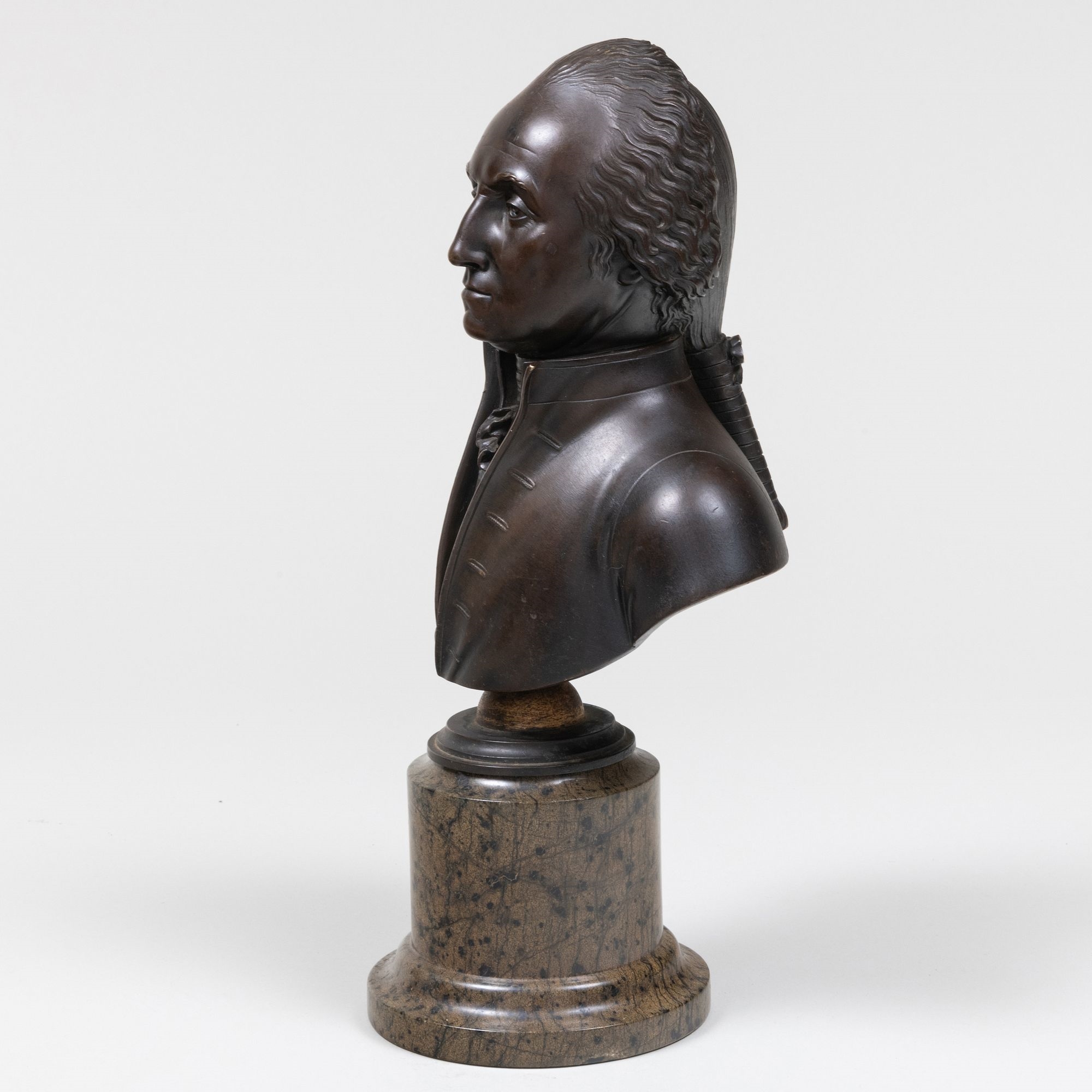 Georges Washington | Bronze Bust of George Washington on Marble Socle ...