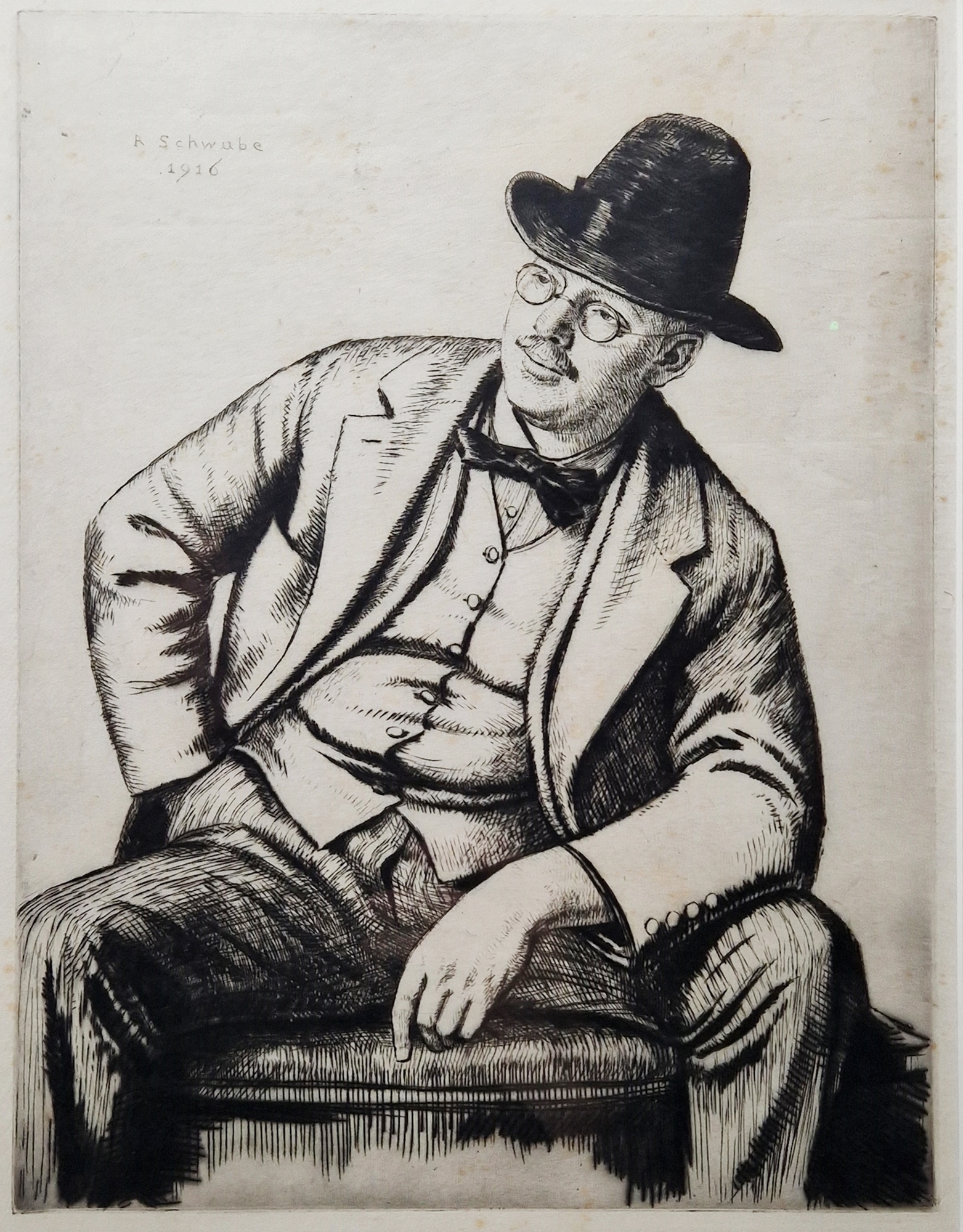 Randolph Schwabe | Portrait of Francis Dodd (1916) | MutualArt