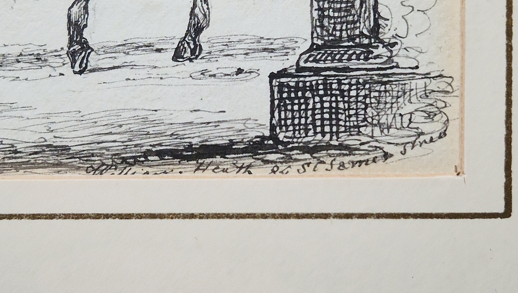 William Heath | Mounted cavalry officer talking to guards in military ...