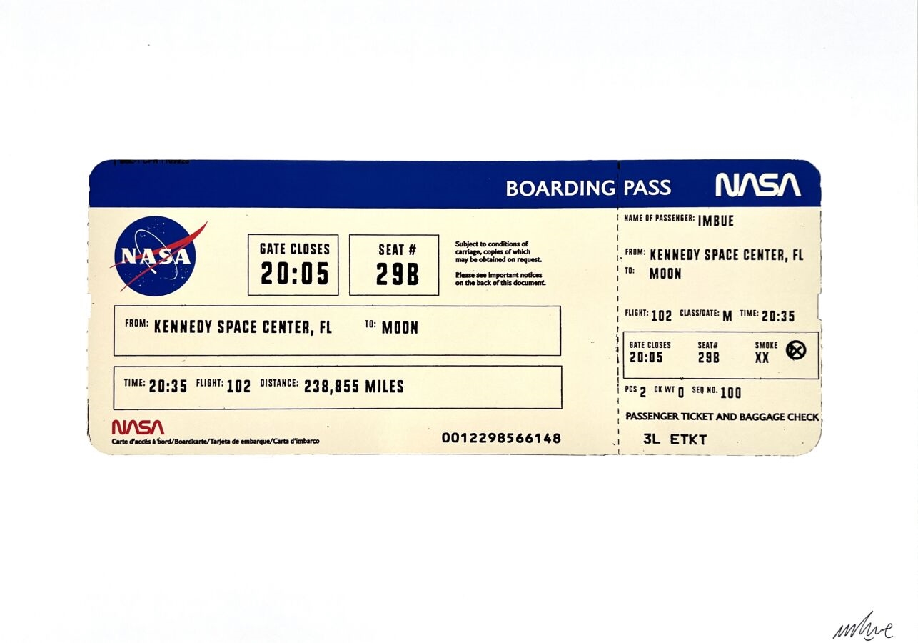 Imbue | Boarding Pass Nasa | MutualArt