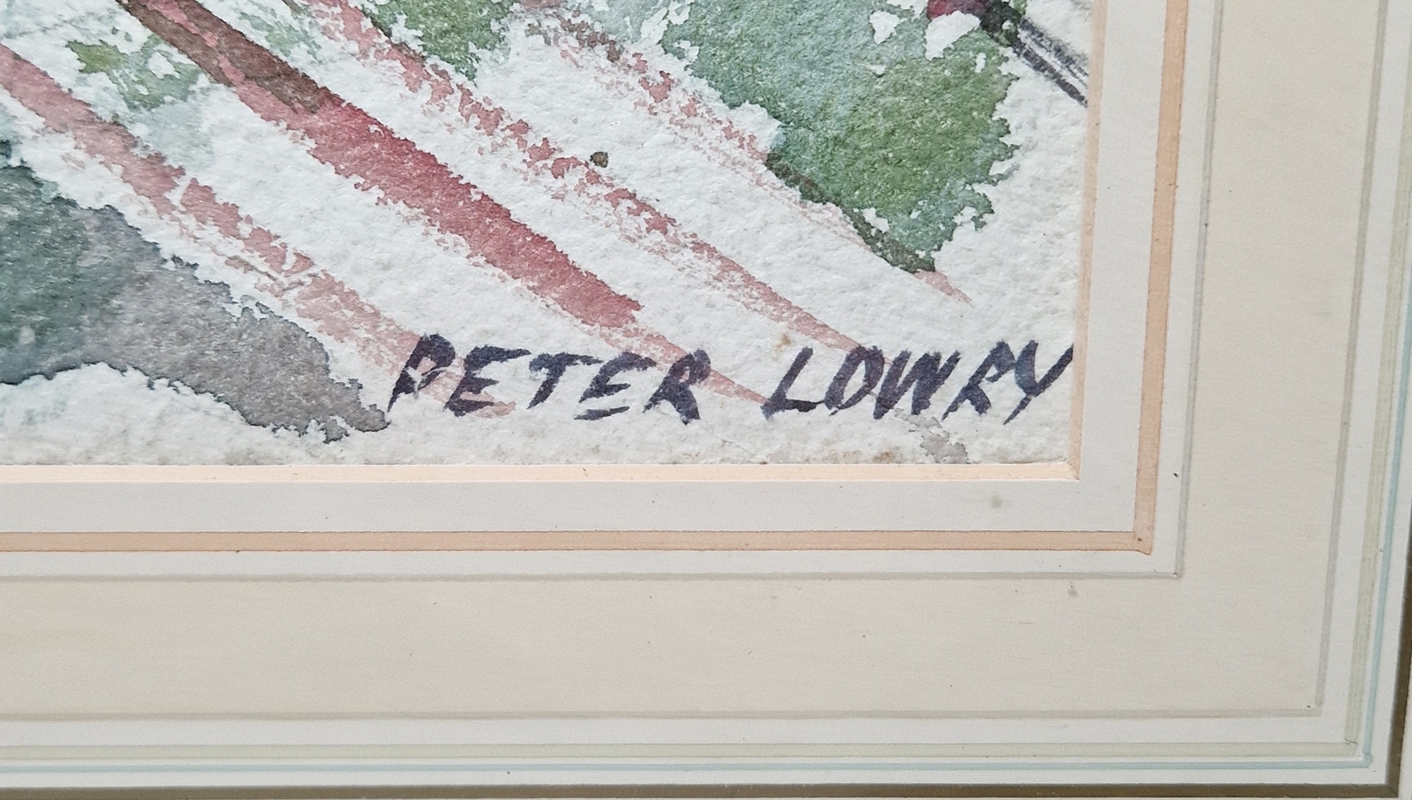 Peter Lowry | Industrial landscape with cranes | MutualArt