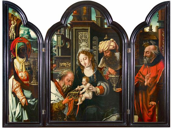 Pieter Elder | A triptych: The Adoration of the Magi | MutualArt